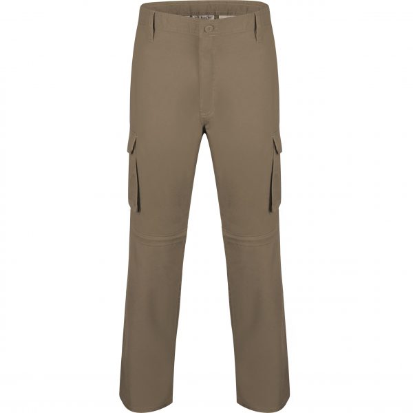 Mens Cargo Zip Off Pants – Brown – Newmoon Online