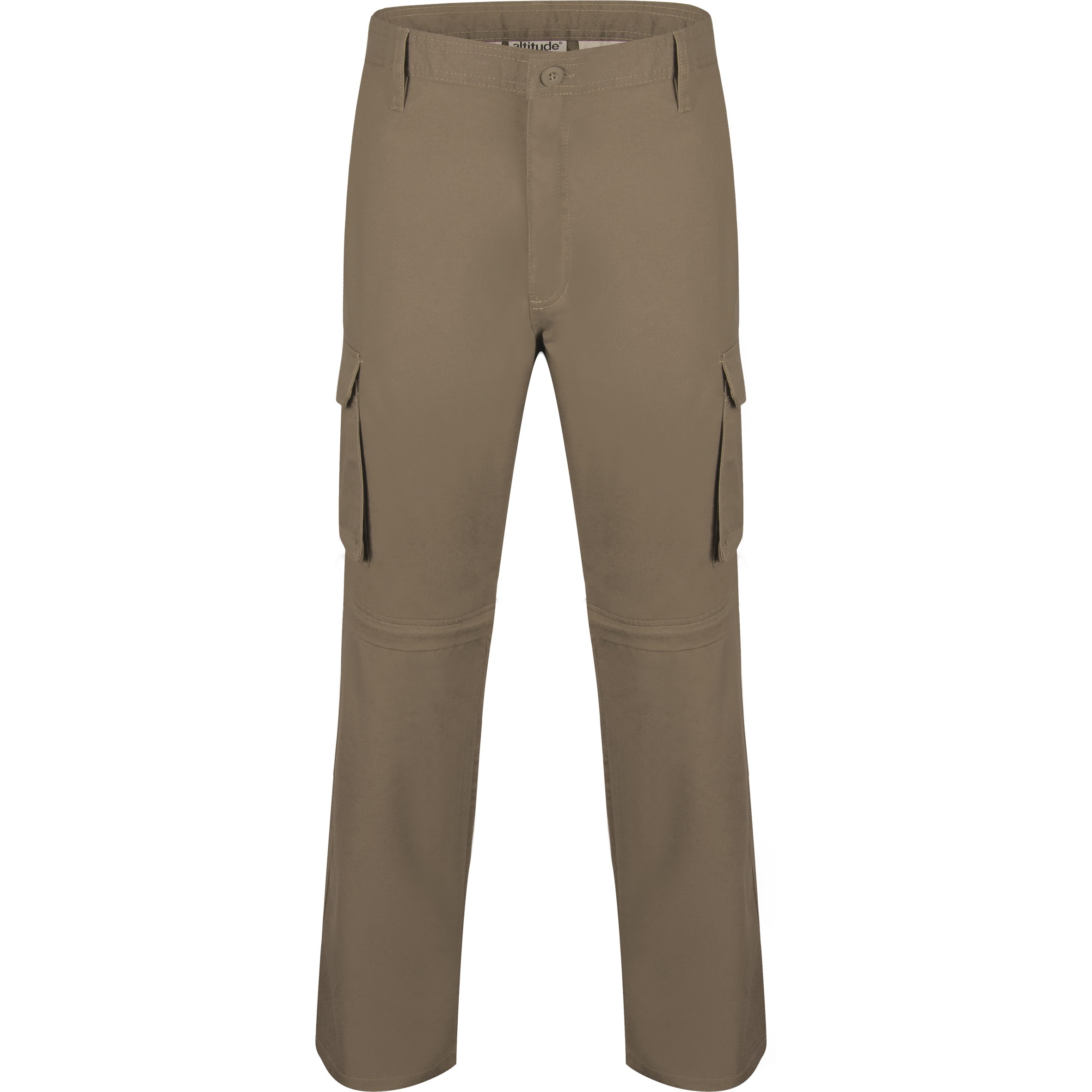 Mens Cargo Zip Off Pants – Brown – Newmoon Online